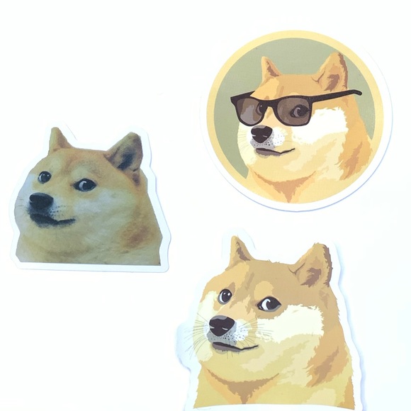 Accessories | 3 Piece Meme Dog Stickers | Poshmark